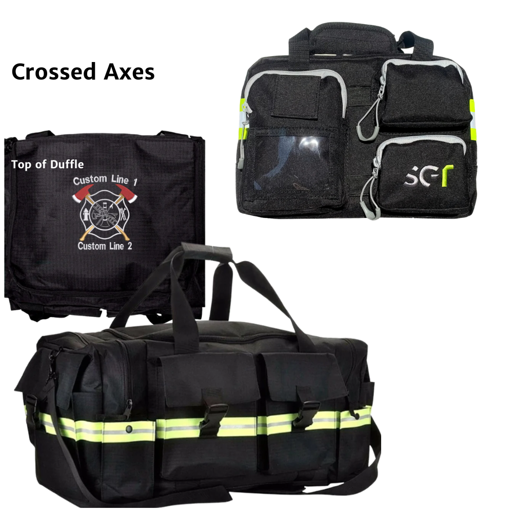 Customized XL Fire Station Duffel Bag & Ready Bag Bundle – Firefighter.com