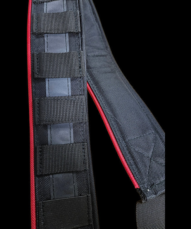 SGT Thin Red Line Reflective Modular Radio Strap & Carabiner Keeper Se ...