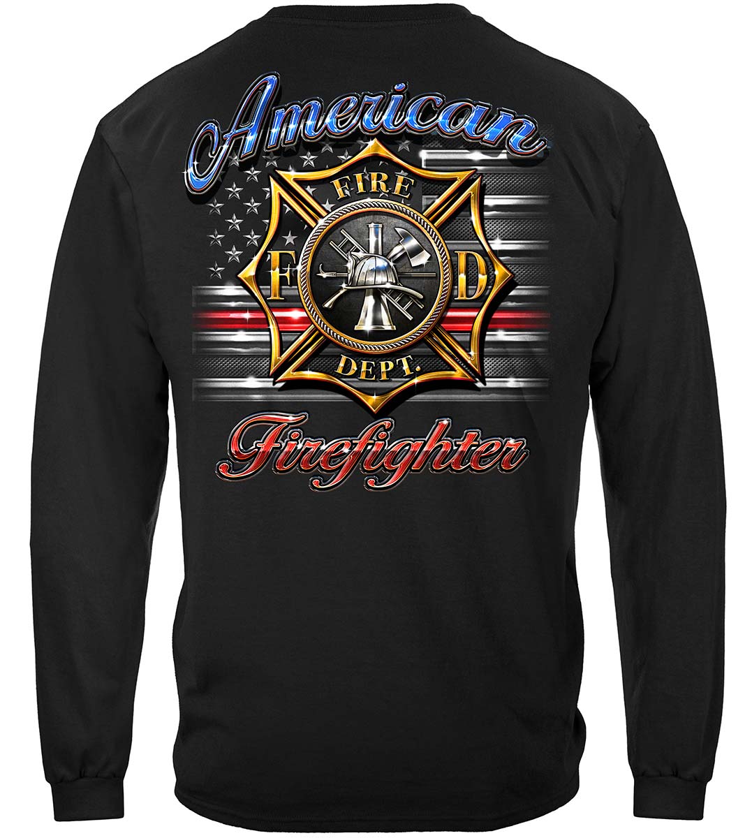 Firefighter Vintage Tattoo Art Classic Long Sleeve Shirts | Firefighter.com