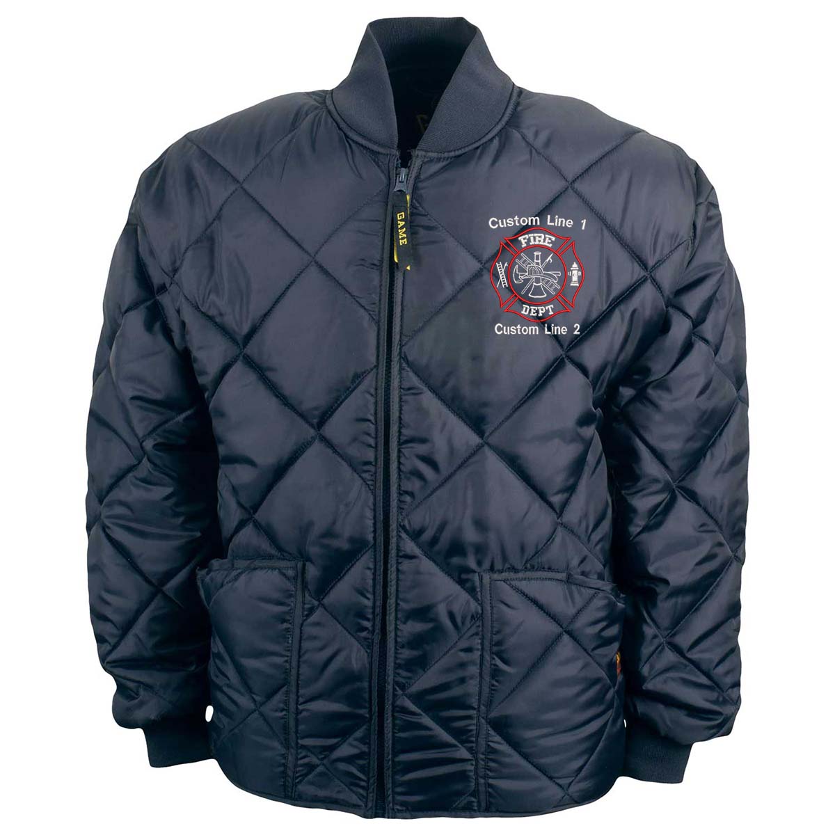 Customized Red and White Fire Department Bravest Jacket – Firefighter.com