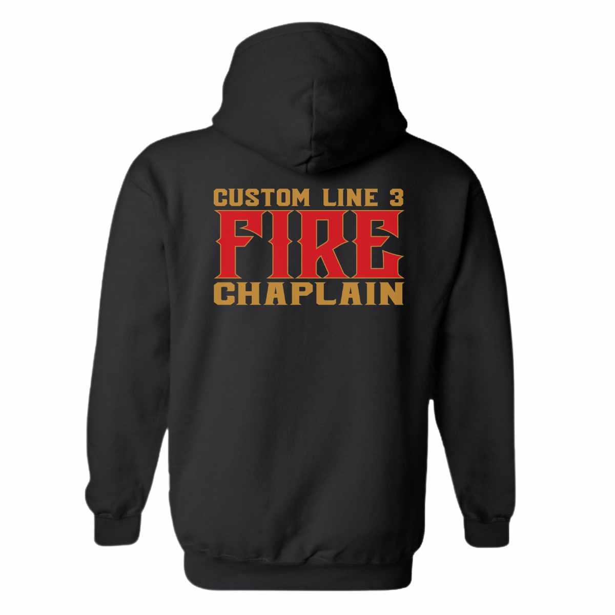 Customized Red & Yellow Fire Chaplain Premium Hoodie – Firefighter.com