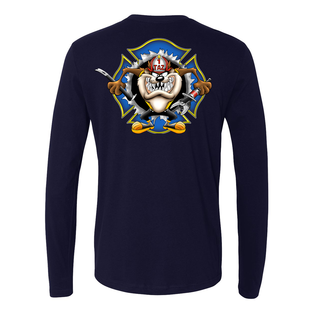Crazy Taz Firefighter Premium Long Sleeve Shirt | Firefighter.com