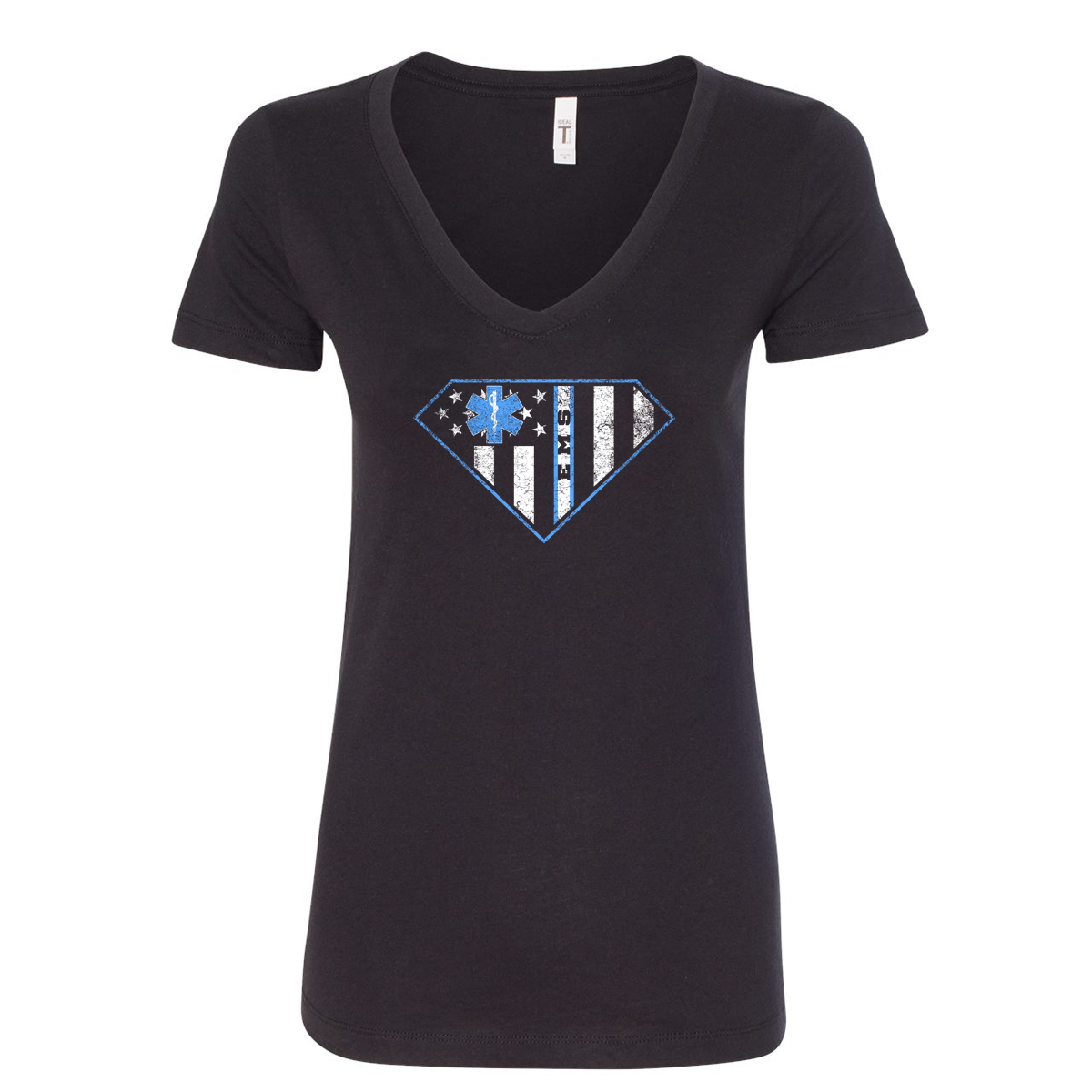 EMS Superman Women's V-Neck Shirt – Firefighter.com