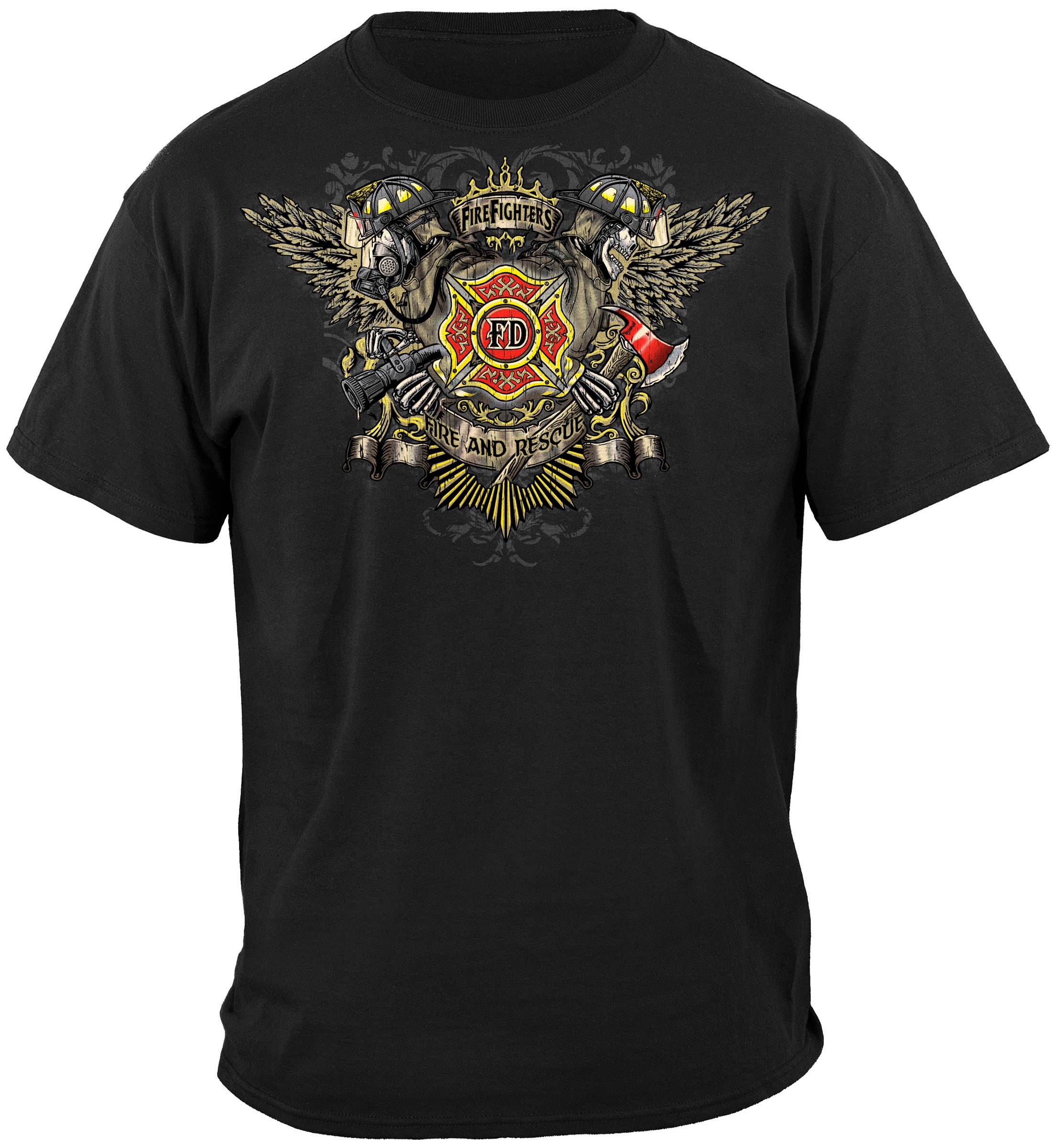 FD Winged Firefighter T-shirt | Firefighter.com