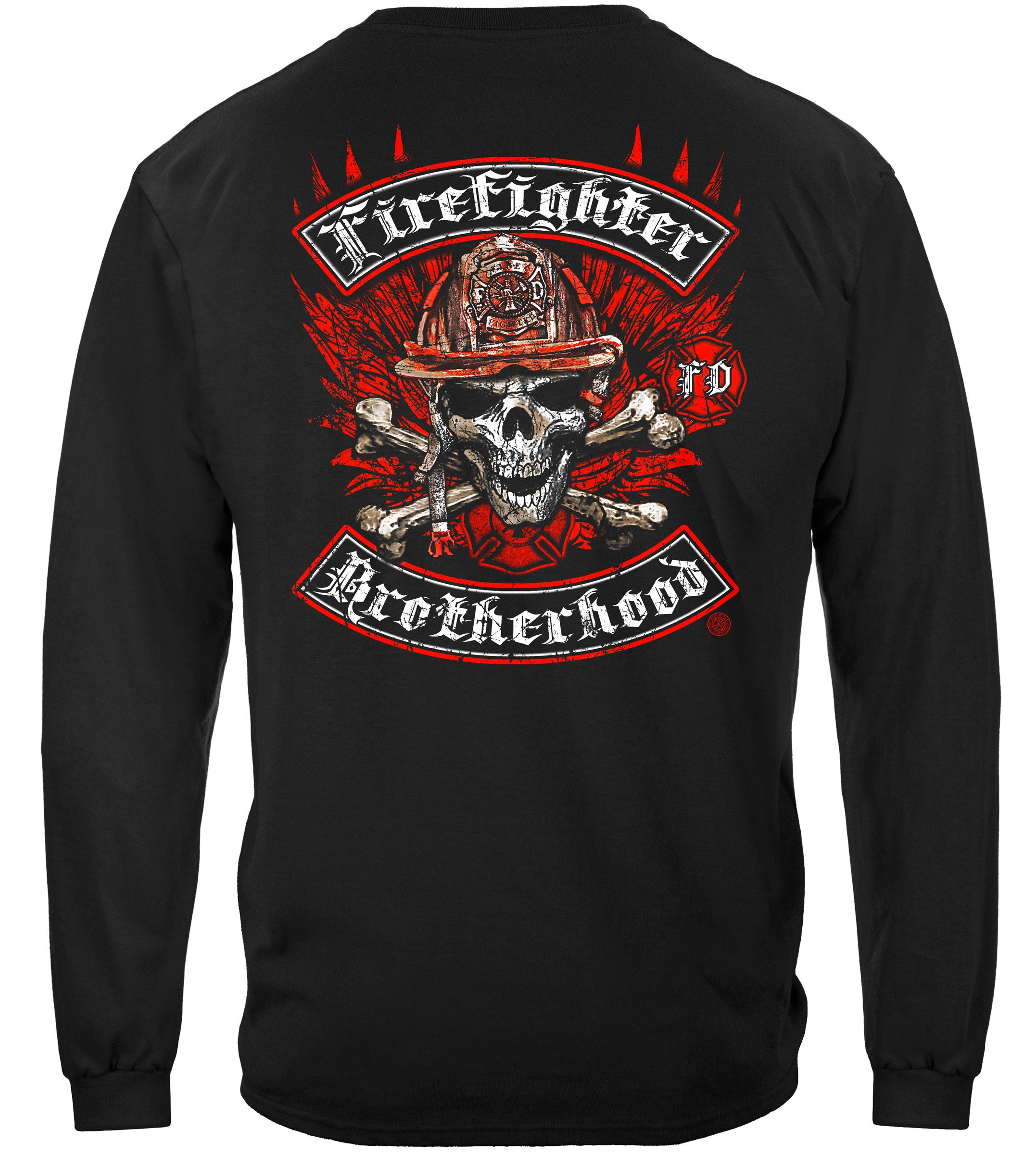 Firefighter Biker Cross Bones Long Sleeves | Firefighter.com