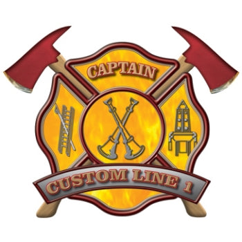 Custom Rank Decal - Captain | Firefighter.com