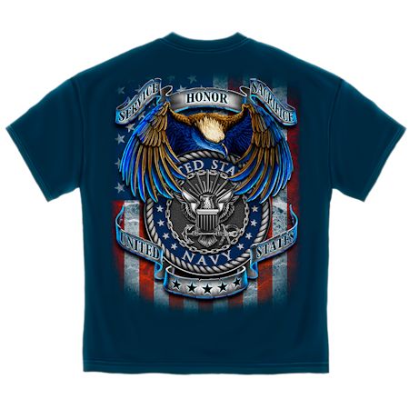 US Navy Honor Service Sacrifice Tshirt | Firefighter.com